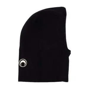 MARINE SERRE Wool Balaclava - Black