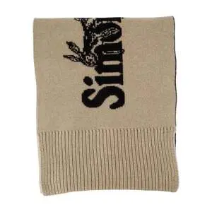 Simone Rocha Logo Scarf Wool - Beige