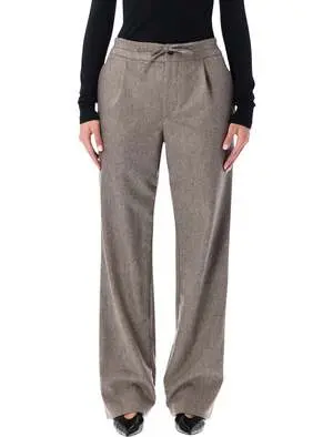 LOULOU Harlem Wool-blend Flannel Trousers