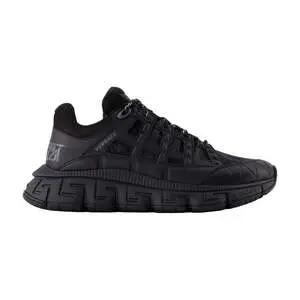 Versace Leather Sneakers - Black