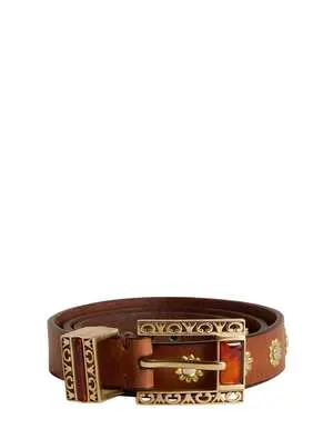Golden Goose Leather Belt - Leather Brown