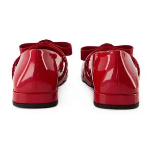 Versace Ribbon Leather Flat Shoes