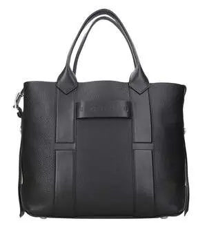 Hogan Grained Leather Tote - Black