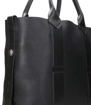 Hogan Grained Leather Tote - Black
