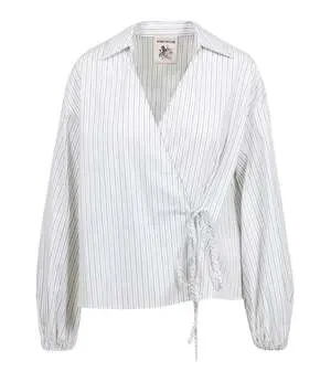 SEMICOUTURE Striped Cotton-blend Poplin Shirt