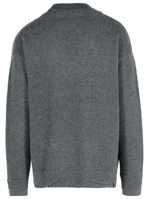 LANEUS Wool-blend Sweater - Grey