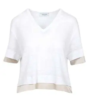GRAN SASSO Linen Blend Top