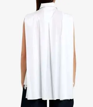 SEMICOUTURE Sleeveless Button-down Shirt