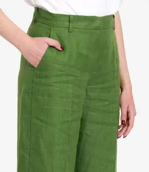 Max Mara Wide Leg Linen Trousers