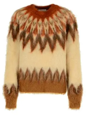 Isabel Marant Multi Wool Blend Pullover Sweater - Orange