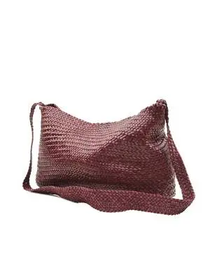 Dragon Diffusion Woven Shoulder Bag - Bordo