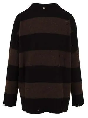 ANIYE BY Striped Wool-blend Sweater