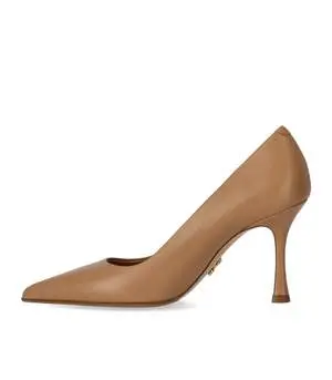 SERGIO LEVANTESI Leather Pointed-toe Pumps - Beige