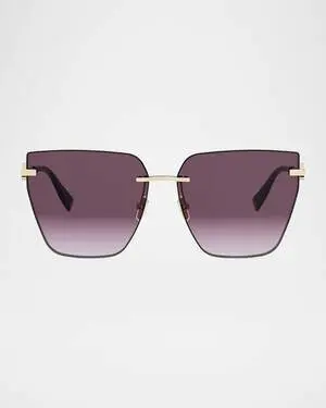 BVLGARI Metal Butterfly Sunglasses - Gold/other