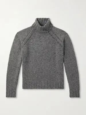 Zegna Cashmere And Wool-blend Rollneck Sweater