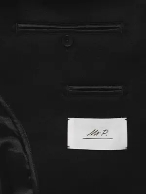Mr P. Wool And Cashmere-blend Coat - Black