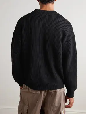FRIZMWORKS Ribbed Wool-blend Cardigan