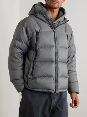 FRIZMWORKS Altavia Quilted Nylon Hooded Down Jacket