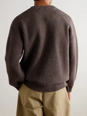 FRIZMWORKS Deck Ribbed Wool-blend Zip-up Cardigan