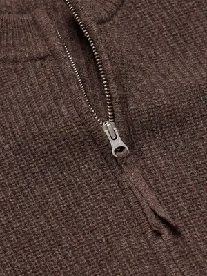 FRIZMWORKS Deck Ribbed Wool-blend Zip-up Cardigan