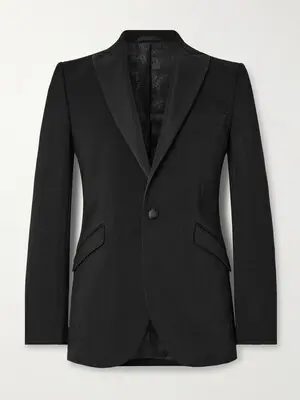 FAVOURBROOK Hampton Slim-fit Grosgrain-trimmed Wool Tuxedo Jacket