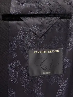 FAVOURBROOK Slim-fit Double-breasted Cotton-velvet Tuxedo Jacket