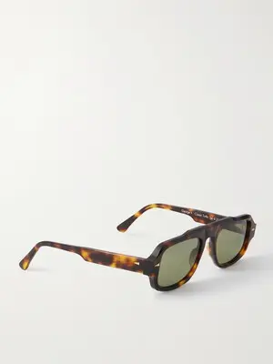 AHLEM George V Aviator-style Sunglasses - Tortoiseshell