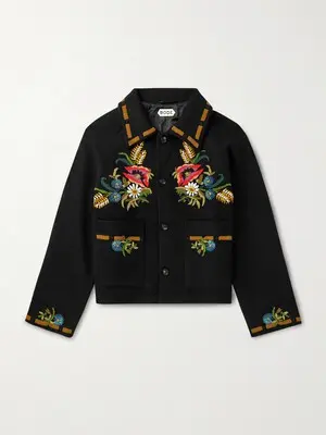 BODE Aquitaine Beaded Wool Jacket