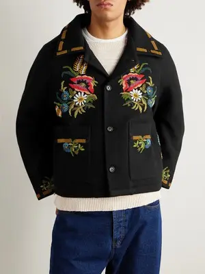 BODE Aquitaine Beaded Wool Jacket