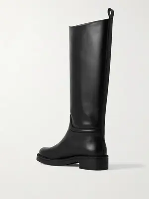 STUART WEITZMAN Celia Riding Leather Knee Boots - Black