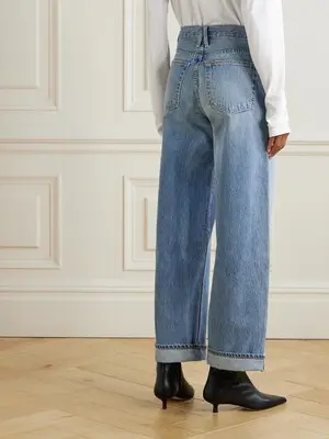 SLVRLAKE Noah Relaxed High-rise Straight-leg Jeans