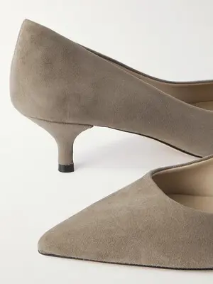 STUART WEITZMAN Power Suede Pumps - Gray
