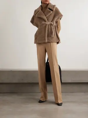 Max Mara Double-breasted Alpaca-blend Jacket