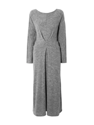 Proenza Schouler White Label Sai Pleated Bouclé Midi Dress - Gray