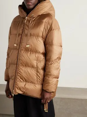 Max Mara The Cube Olivia Reversible Alpaca And Wool-blend Down Jacket