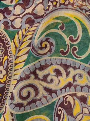Etro Paisley-print Mesh Turtleneck Top