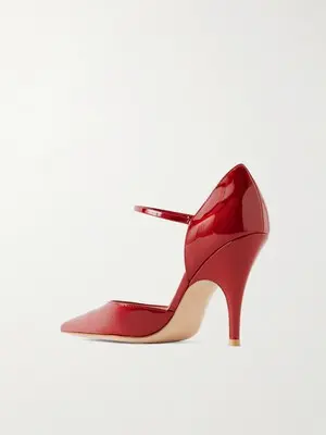 GIANVITO ROSSI Nuit 95 Patent-leather Pumps - Red