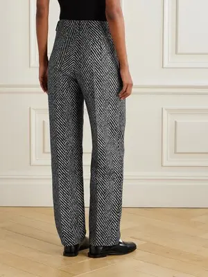 Givenchy Striped Wool-blend Tapered Trousers