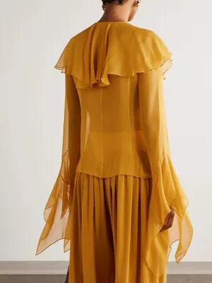 Altuzarra Alida Ruffled Silk-chiffon Blouse