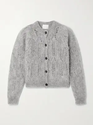 Citizens Of Humanity Odette Mohair-blend Cardigan - Gray