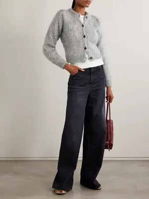 Citizens Of Humanity Odette Mohair-blend Cardigan - Gray