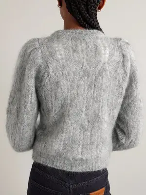 Citizens Of Humanity Odette Mohair-blend Cardigan - Gray