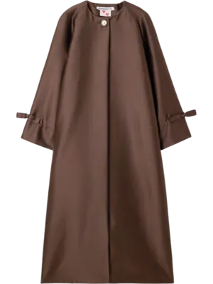 Bernadette BERNADETTE David Satin-Twill Coat Brown