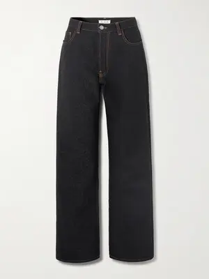 Alaïa Straight-leg Stretch Cotton-blend Jeans
