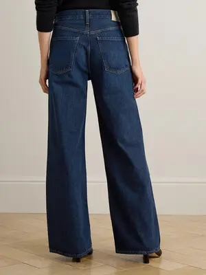 Citizens Of Humanity Paloma Mid-rise Wide-leg Jeans - Blue