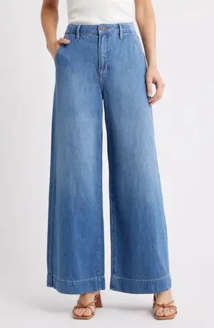 Hidden Wide Leg Jeans For Women