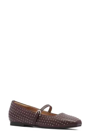 FRANKIE4 Hepburn Mary Jane Flat - Cherry Stud