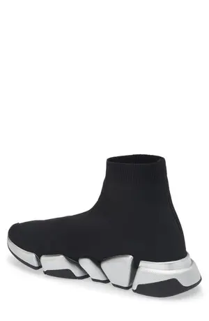 Balenciaga Speed 2.0 Lt Sock Sneaker - Black/silver