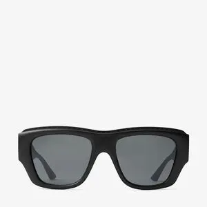 JIMMY CHOO Yani Rectangular Sunglasses - Matte Black