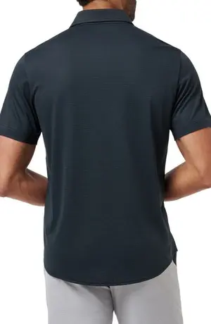 Travis Mathew A Class Short Sleeve Knit Cotton Blend Button-up Shirt
